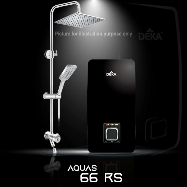(NEW) DEKA AQUAS Water Heater DC Pump Rain Shower With Adjustable ...