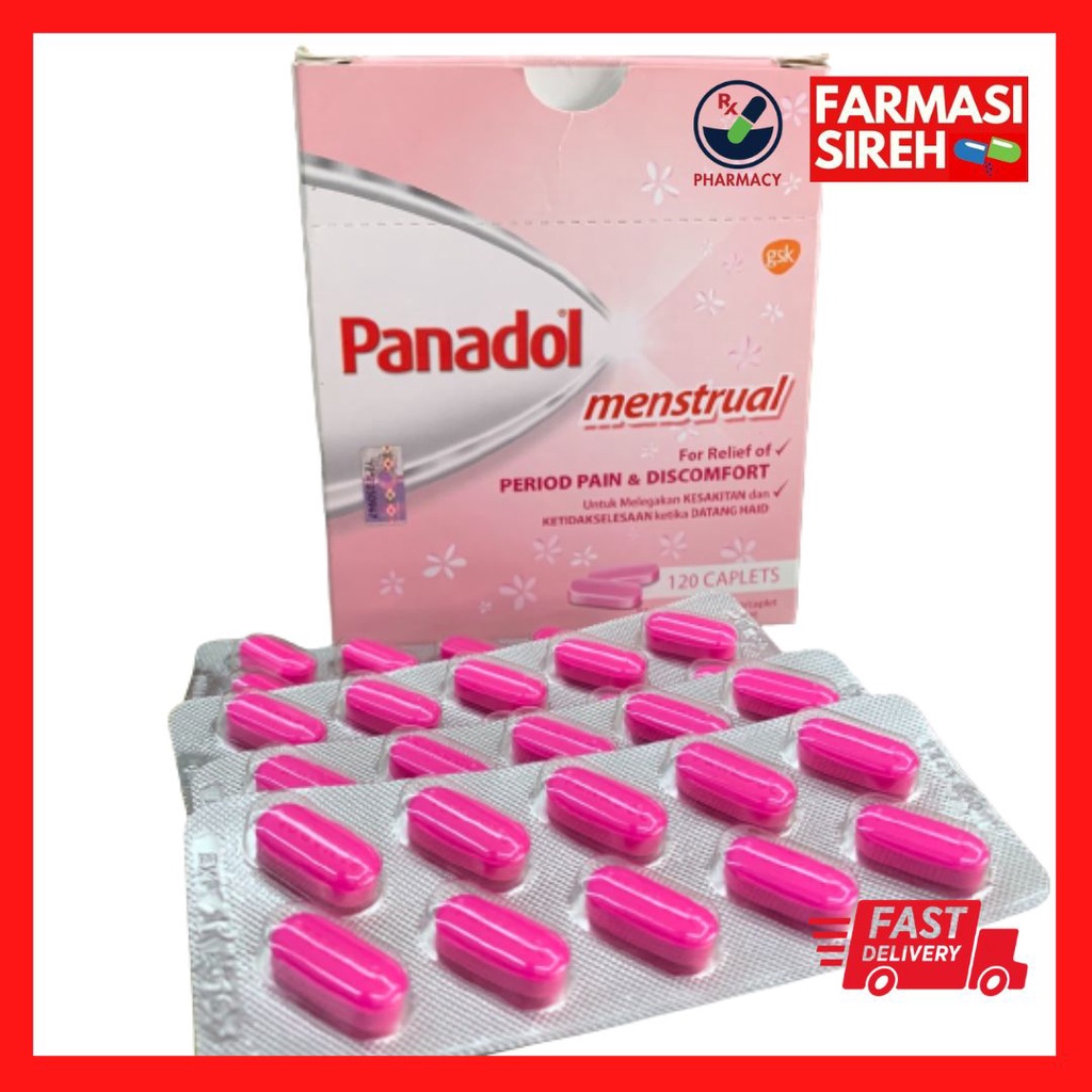 Panadol Menstrual / Period Pain Discomfort 10's Caplet Tablet | Shopee ...