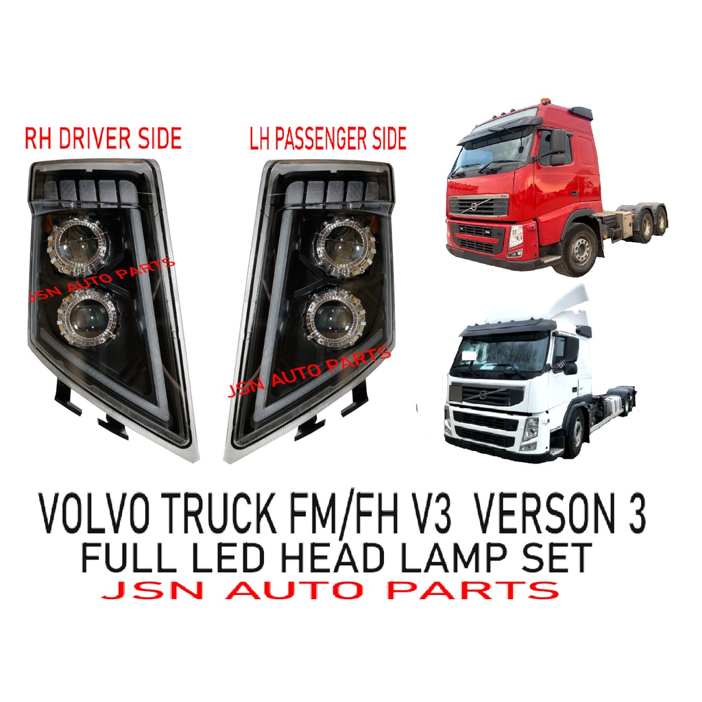 J111S14 FULL LED HEAD LAMP VOLVO TRUCK FM/FH V3 VERSON 3 PRICE FOR 1PC ...