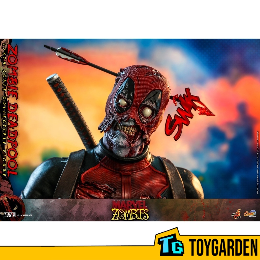 Hot Toys 1/6th Scale CMS06 Marvel Zombies - Zombie Deadpool Collectible ...