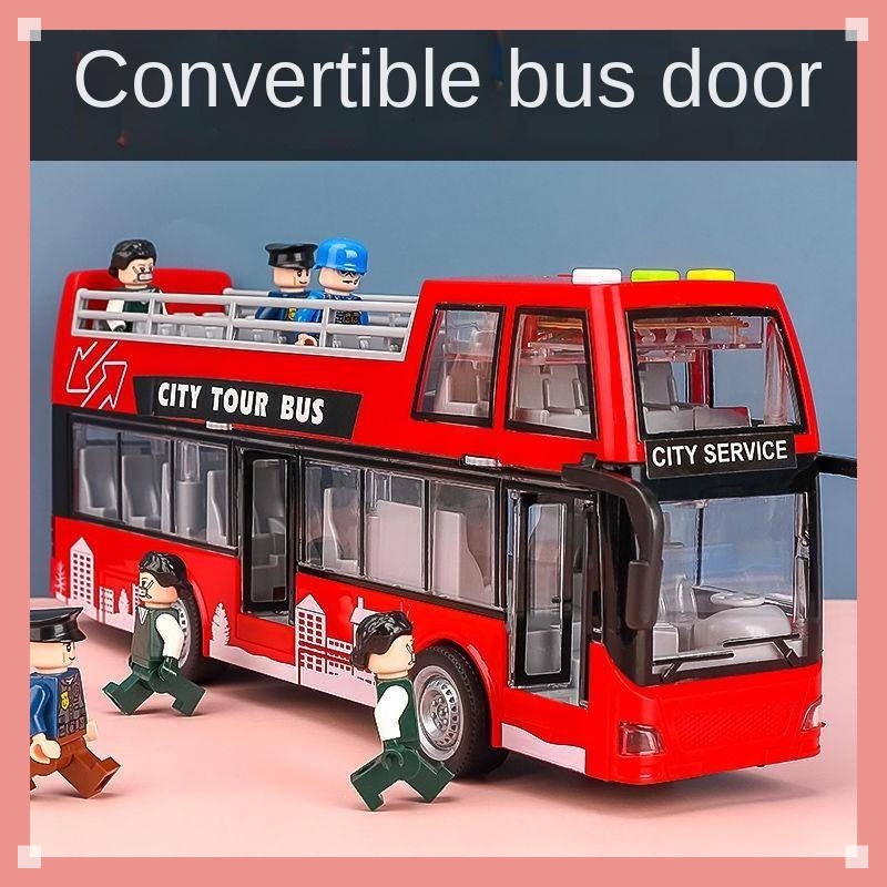 Convertible Double-Layer Bus Toy 3 Years Old Open Door Boy Children's ...