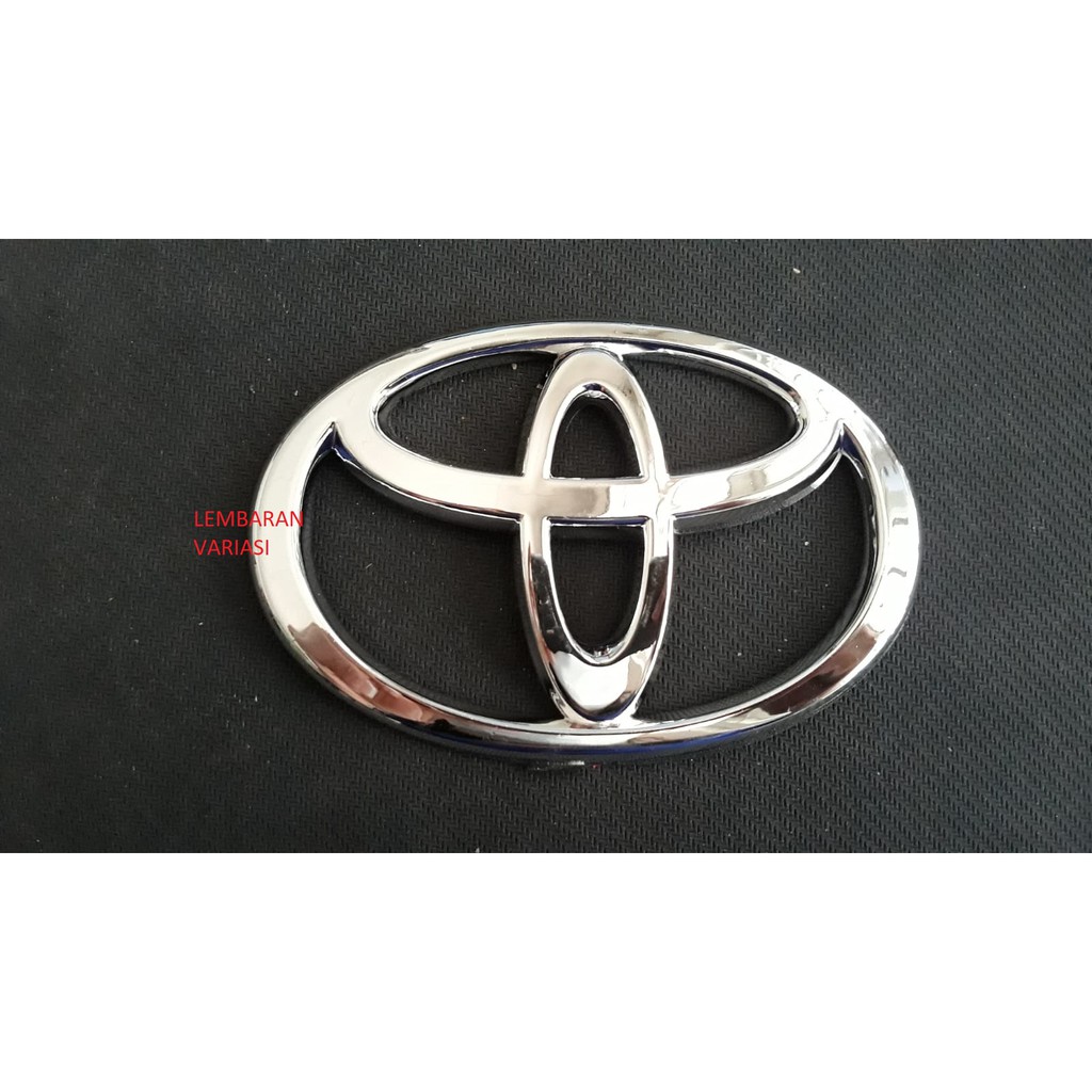 Toyota Logo Emblem 13 cm Universal Chrome Car | Shopee Malaysia
