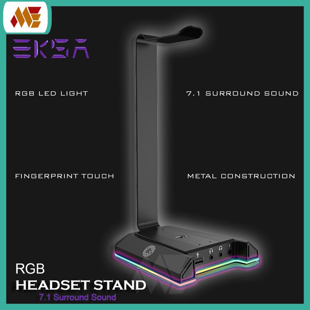 EKSA W1 RGB Headset Stand with 7.1 Virtual Surround Sound EKSA W1 ...