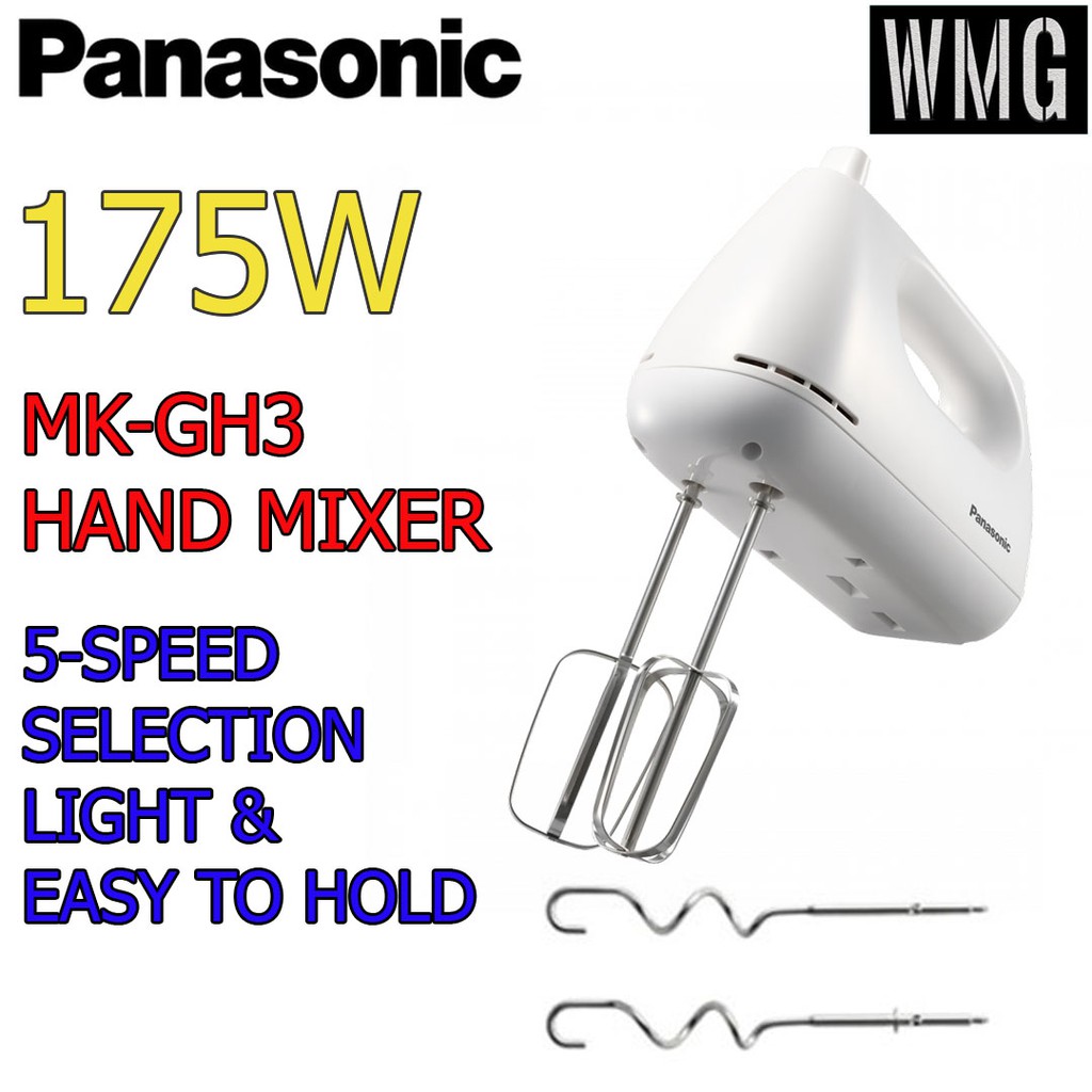 Panasonic Hand Mixer MK-GH3 5 Speed Powerful | Shopee Malaysia