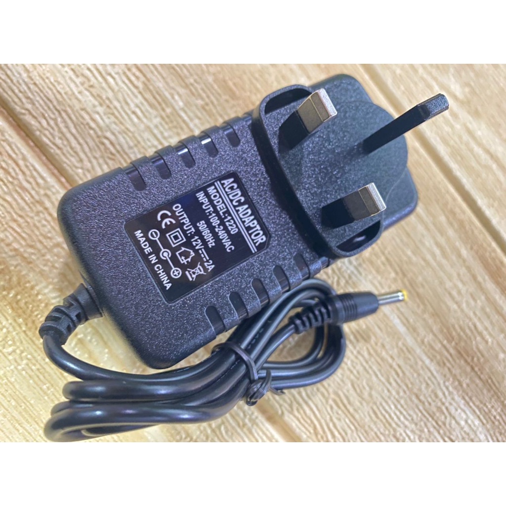 [12V2A] AC TO DC ADAPTER SWITCHING POWER SUPPLY 3 PIN CCTV LED AC 100V ...