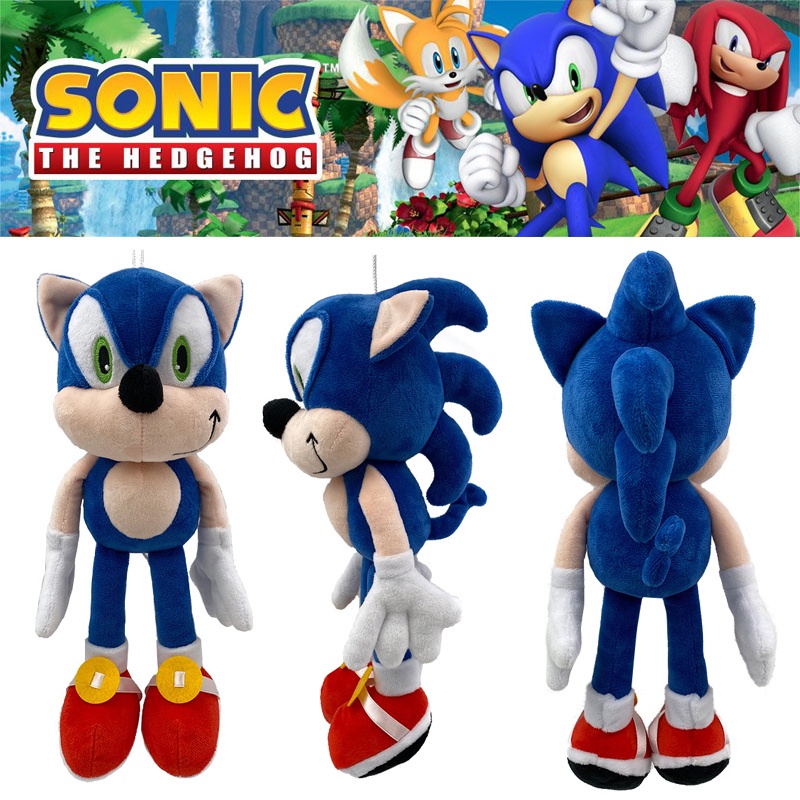 30CM Sonic Hedgehogs Toy Soft Plush Figure Toys Cartoon Character ...