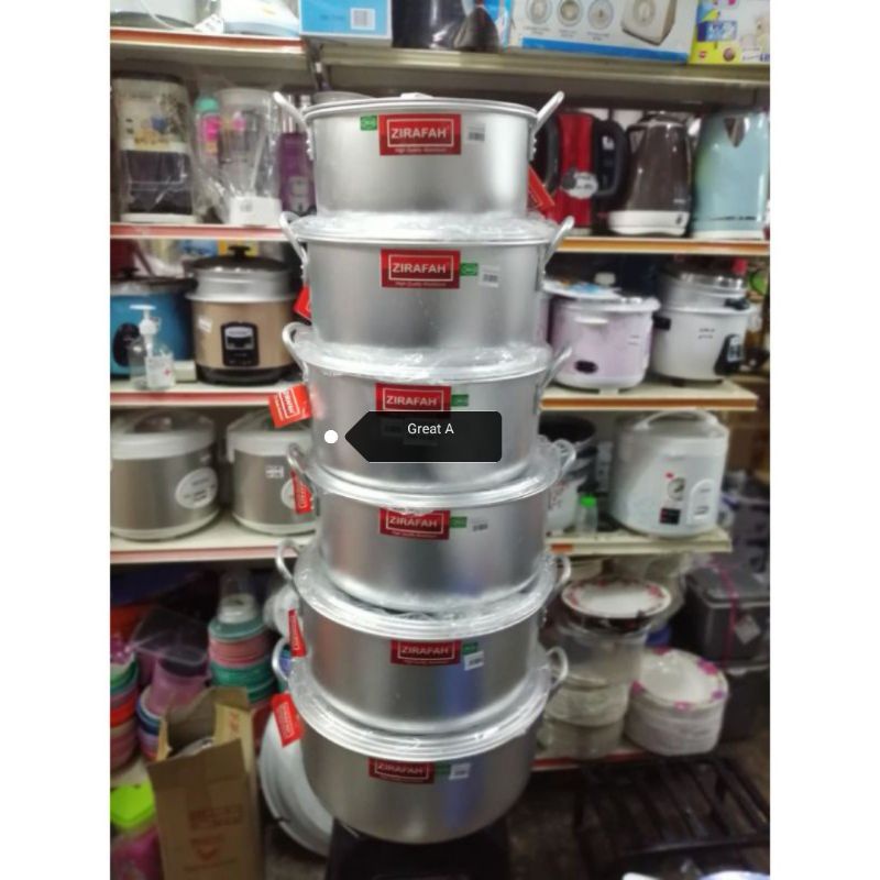 periuk zirafa aluminium tebal saiz besar ada beli ada 🎁 | Shopee Malaysia