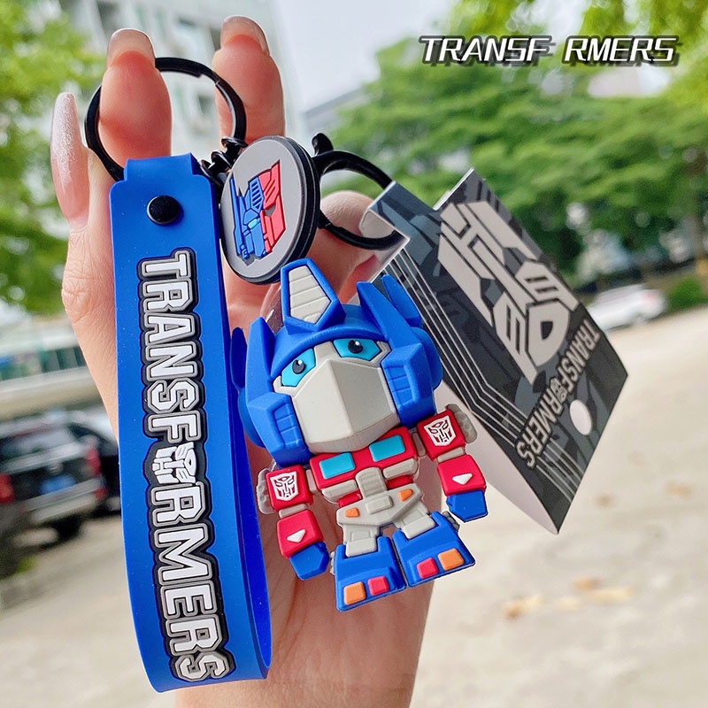 Transformers Keychain Bag Cartoon Small Ornaments Optimus Prime ...