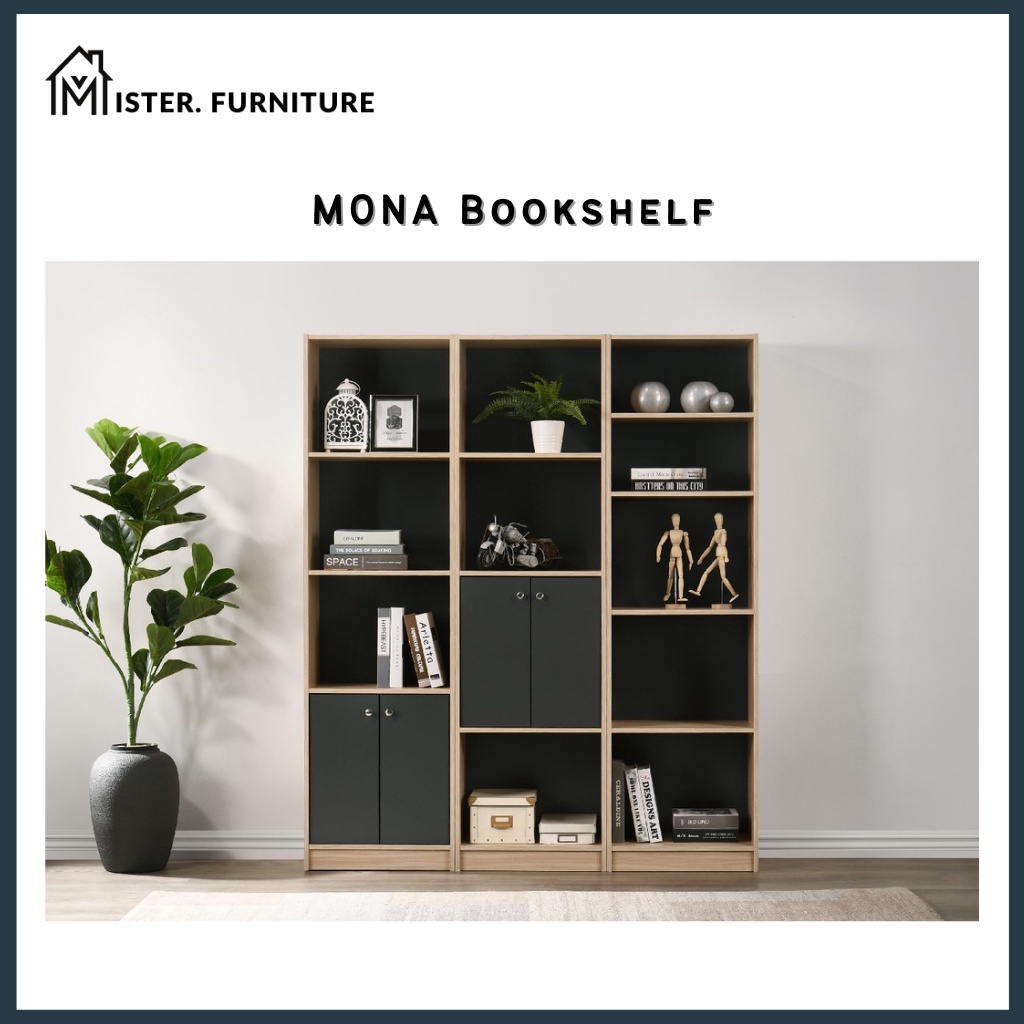 [SET OF 3] MONA Book Rack Bookshelf Book Shelf Rack Bookcase Almari ...