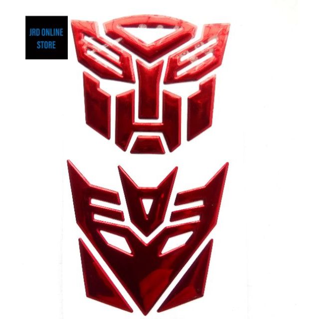 Transformer Emblem Sticker(RED) | Shopee Malaysia