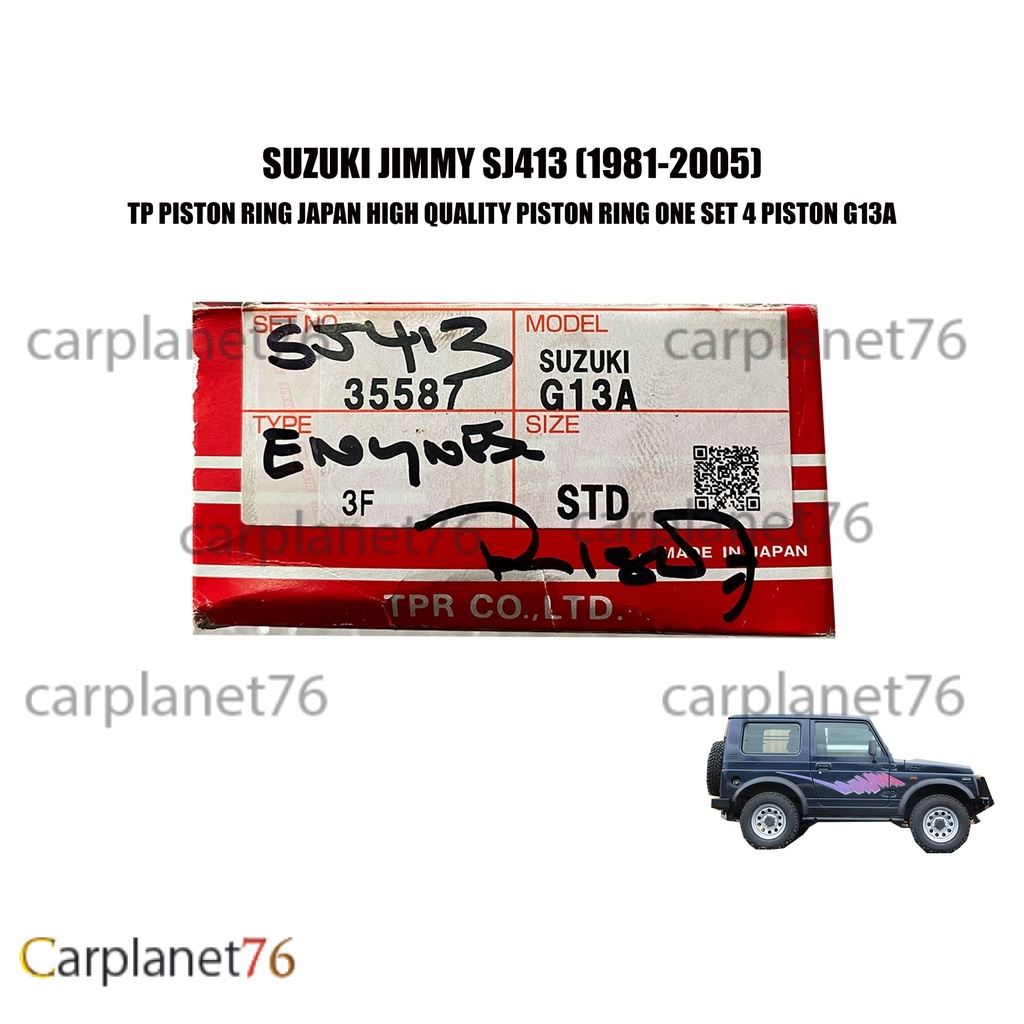 SUZUKI JIMNY SJ413 JIMMY VITARA (1981-2005) PISTON RING ONE SET 4 ...