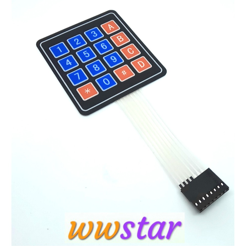 4x4 Matrix Keypad 16 Key Membrane Button Switch Keyboard Arduino ...