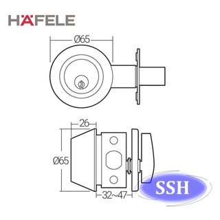 HAFELE Deadbolt Lock (Thumb Turn & Key) | Shopee Malaysia