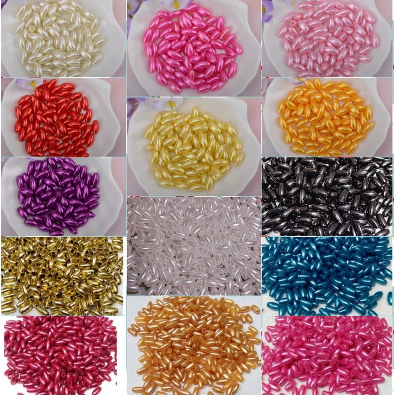 3x6mm ABS Plastic Rice Beads | Shopee Malaysia