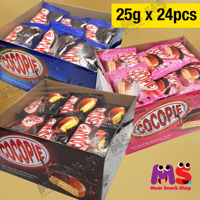 Cocoaland Cocopie Chocolate Pie with Marshmallow 25gm x 24pcs/ Pai ...