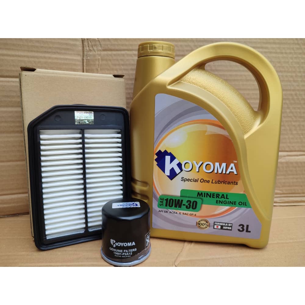 PERODUA AXIA 2017year BEZZA 1.0 AIR FILTER+OIL FILTER + KOYOMA 10W30 3 ...