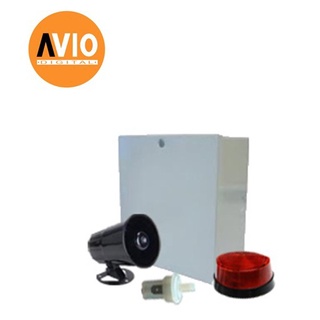 Wired Alarm DC 12V Siren Package Set with Metal Box Siren Horn Strobe ...