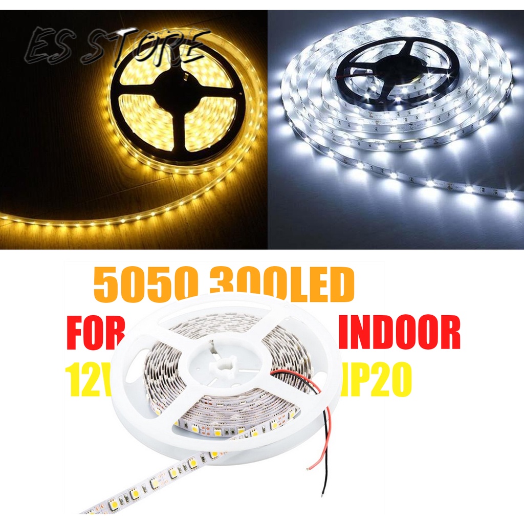 DC 12V 5M 300LED IP20 5050 SMD LED Strip light high quality LED LINIG ...