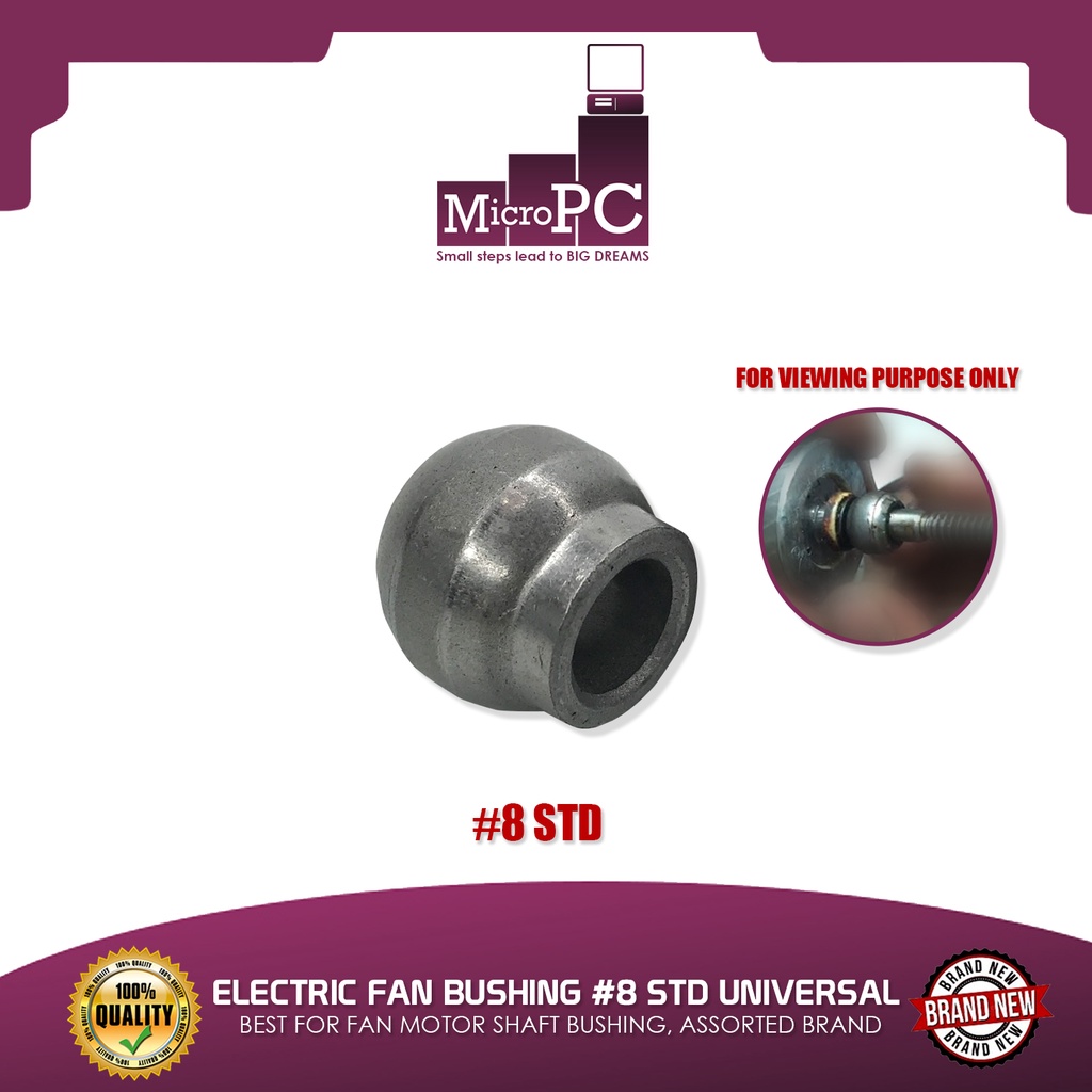 ELECTRIC FAN BUSHING 8 STD UNIVERSAL, BEST FOR FAN MOTOR SHAFT BUSHING ...