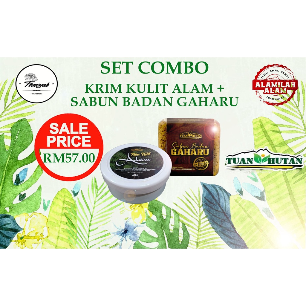 🔥🔥[SET COMBO] KRIM KULIT ALAM & SABUN BADAN GAHARU🔥🔥 | Shopee Malaysia