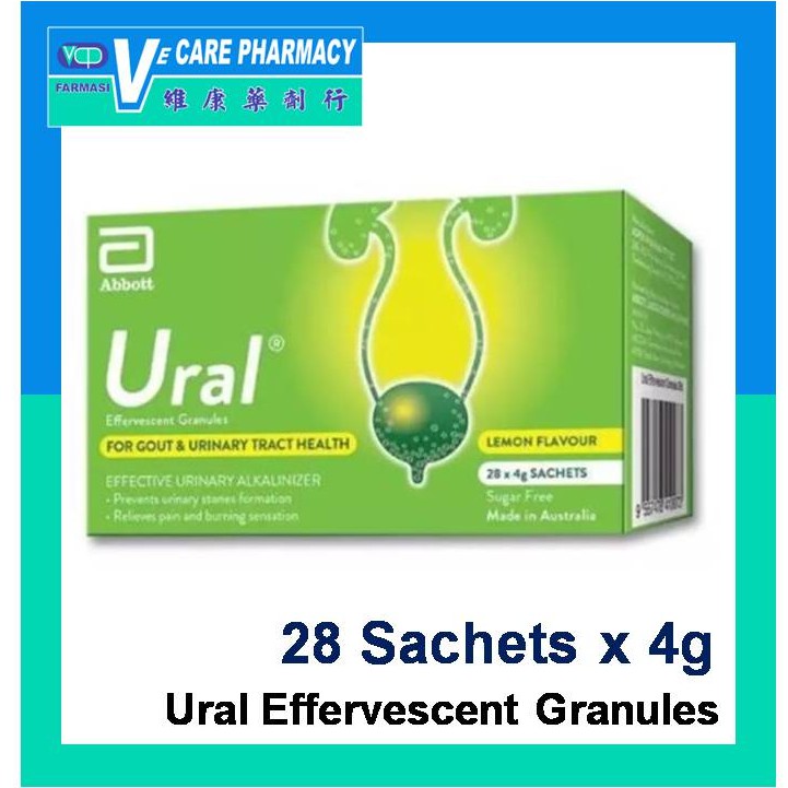 Abbott Ural Efferverscent Granules 28 sachets x 4g (Exp: 05/2027 ...