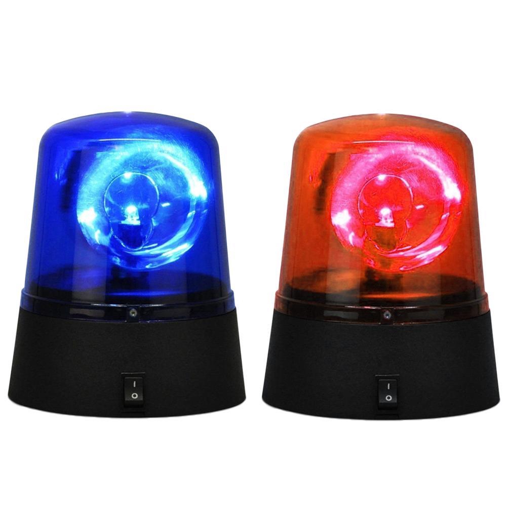 Novelty Rotating Blue LED Police Car Beacon Disco Party Lights Lamp ...