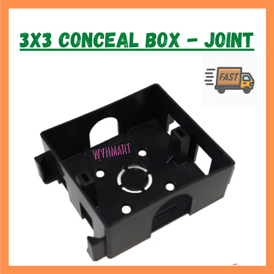 3x3 Conceal Box - Joint / 3x3 simen nut box / Single Conceal base ...