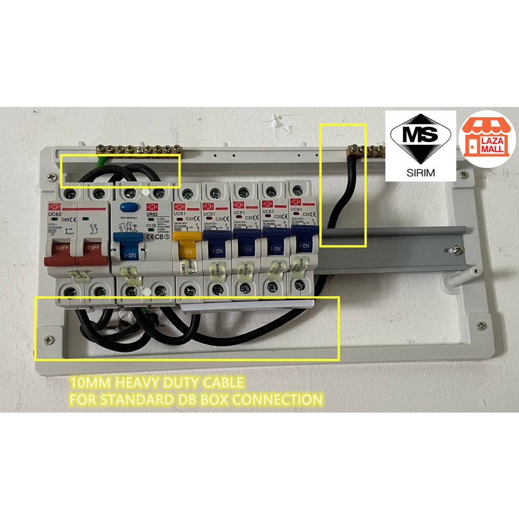 10mm SIRIM CABLE LINK WAYAR CABLE TNB JKR MAIN SUIS DB BOX MAIN WAYAR ...