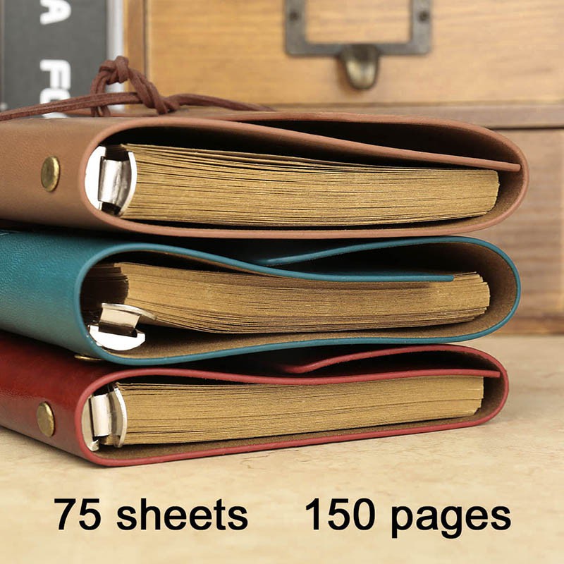 NectaRoy Vintage Retro Pu Leather Cover Notebook Writing Journal ...