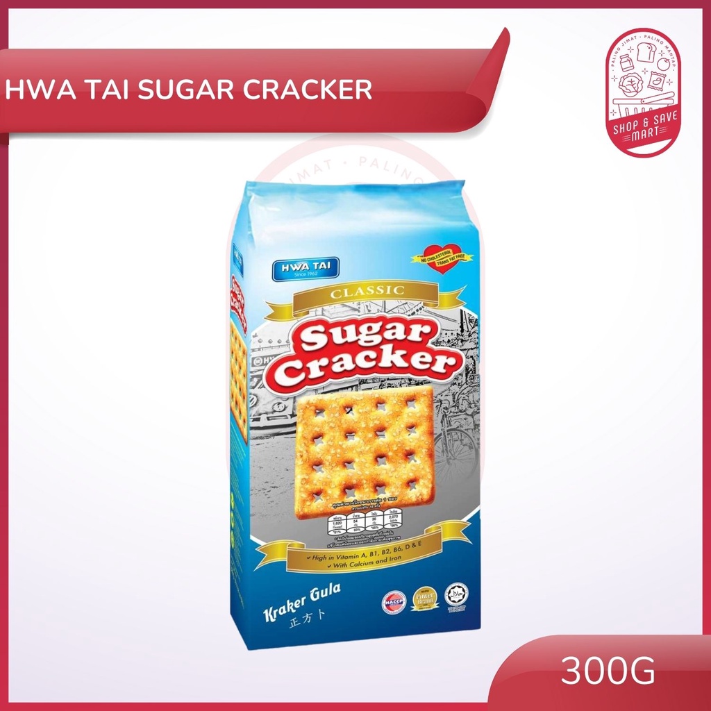 Hwa Tai Biscuit Cracker - 300g-400g (Flavor: Vegetable/Siang Siang ...