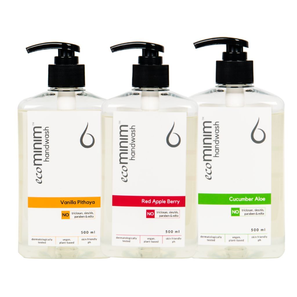 Ecominim Hand Wash kind to hands Liquid 500mL | Plant Based, No SLES ...