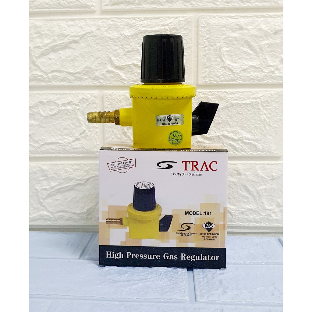 TRAC 181 High Pressure Gas Regulator /182 PLUS Low Pressure Gas ...