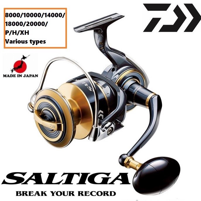 Daiwa 20 SALTIGA Various /8000/10000/14000/18000/20000/P/H/XH/ Spinning Reel【direct from Japan ...