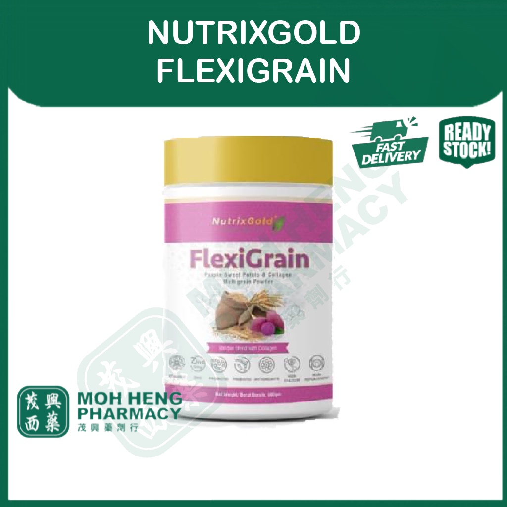 NUTRIXGOLD FLEXIGRAIN Purple Sweet Potato & Collagen Multigrain Powder ...