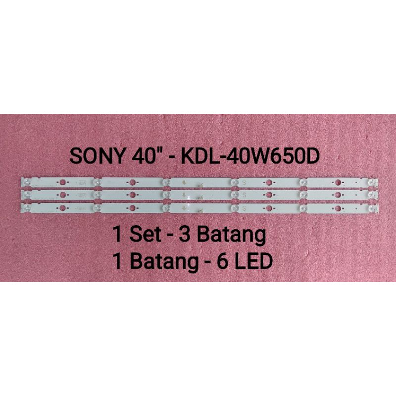 (Ready Stock) KDL-40W650D SONY 40" LED TV Backlight (1Set) | Shopee ...