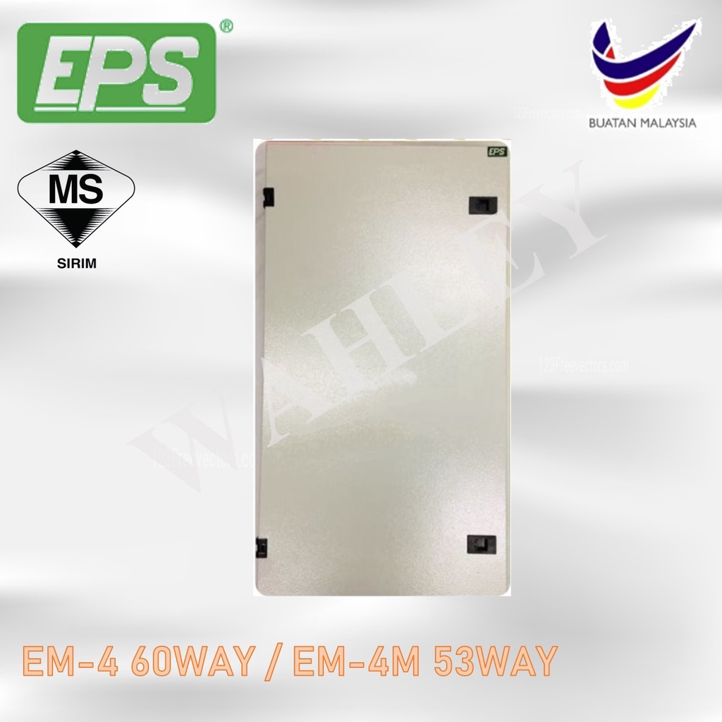 EPS EM4 / EM4M 4ROW 60WAYS / 53WAYS METAL CLAD ENCLOSE DB BOX | Kotak ...