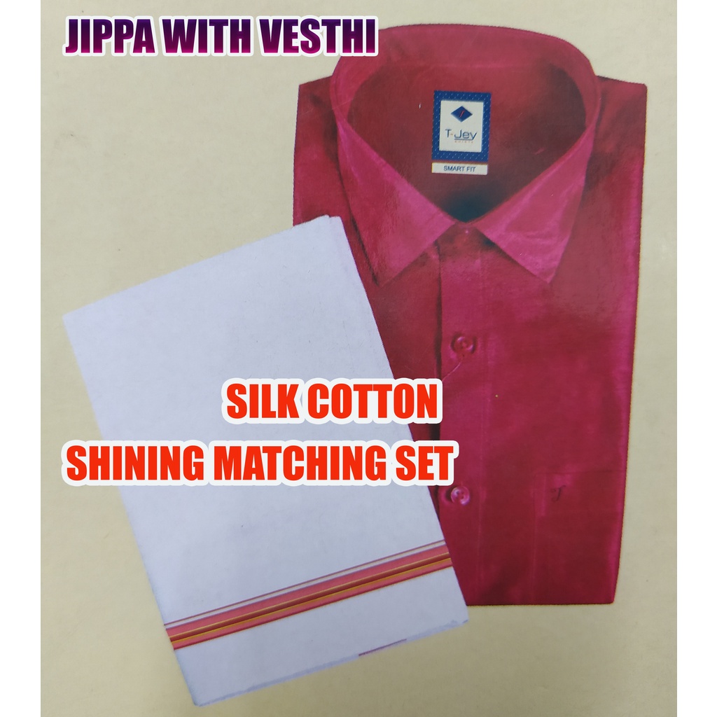 Jippa with Vesthi / Kurta / Dhothy / Jippa / vetti / Ready Stock ...