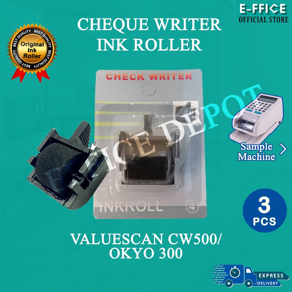 Effice Depot - CHEQUE WRITER INK ROLLER ~ VALUESCAN CW500/ OKYO 300 ...