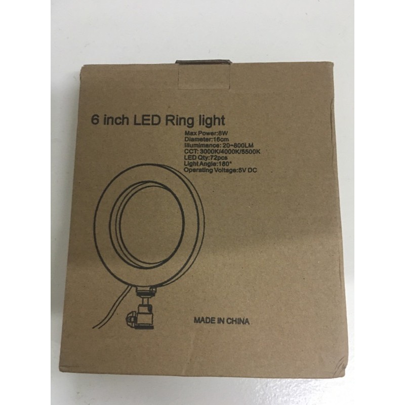 6 inch LED Ring light (New) | Shopee Malaysia