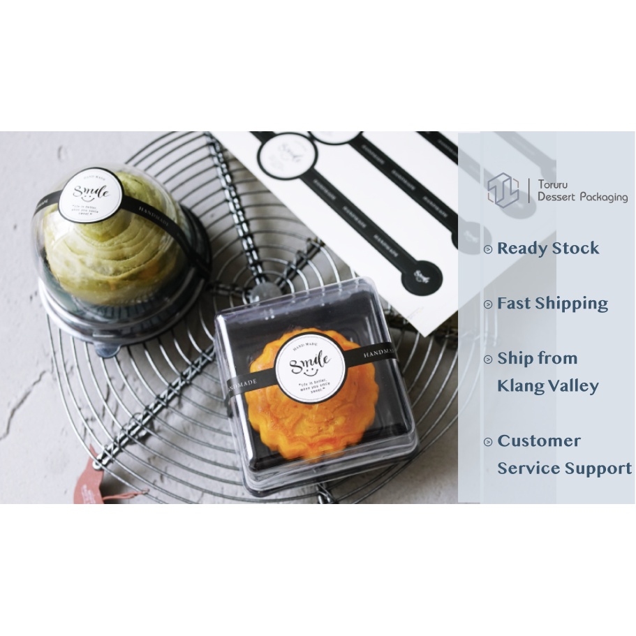 Long Smile Sticker Labelling for Cake Packaging Bakery Label Bakery ...