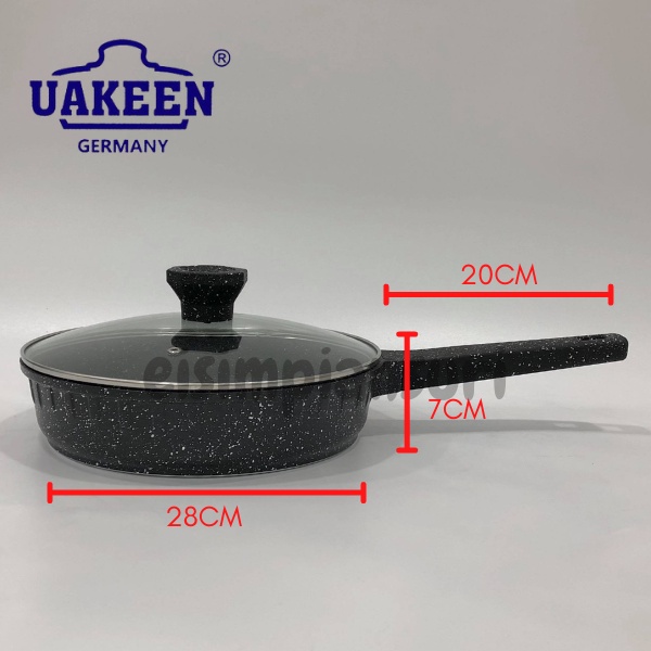 (Ready Stock!!) Uakeen 24/26/28cm Induction Granite Non Stick Frying ...