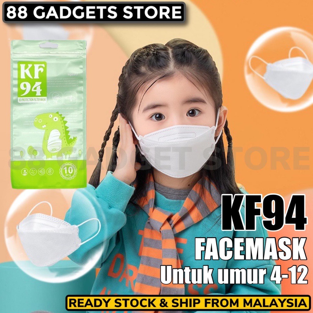 [10 PCS] Kid Children Earloop Korean Style KF94 Design Face Mask ...