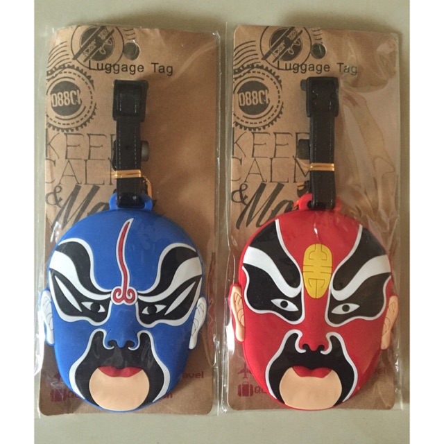 Traditional face drawing bag tag | Shopee Malaysia