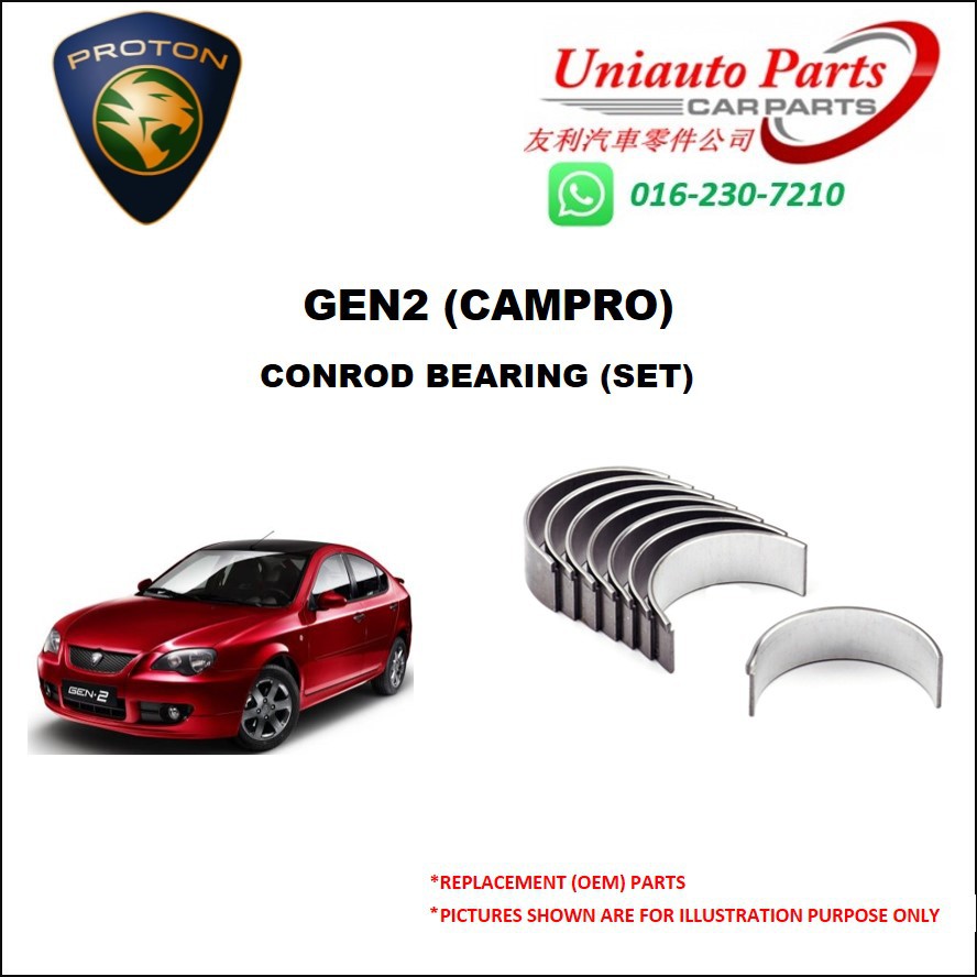 PROTON GEN2 (CAMPRO) CONROD BEARING (SET) | Shopee Malaysia