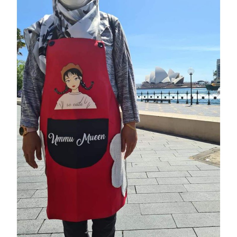 🔥Apron Viral|Apron Cetak Logo|Apron Letak Nama|Apron Kedai Makan🔥 ...