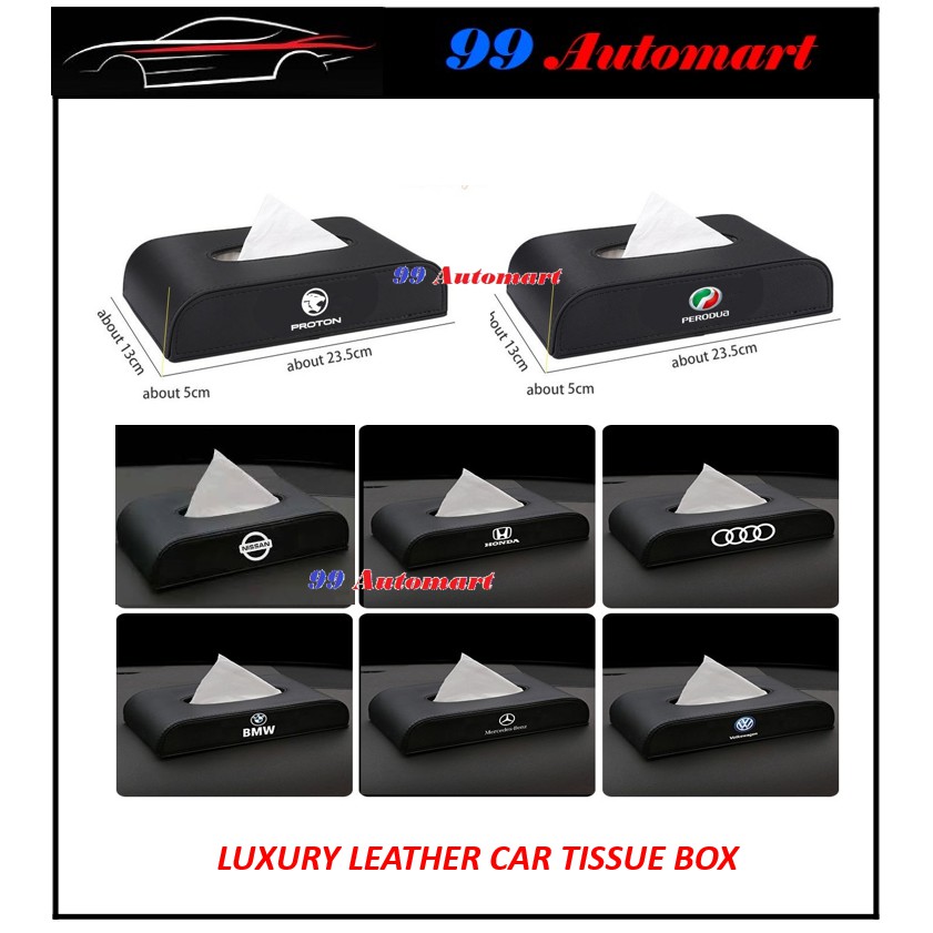 Luxury Leather Car Home Tissue tisu Box Holder FOR Proton Perodua Honda ...
