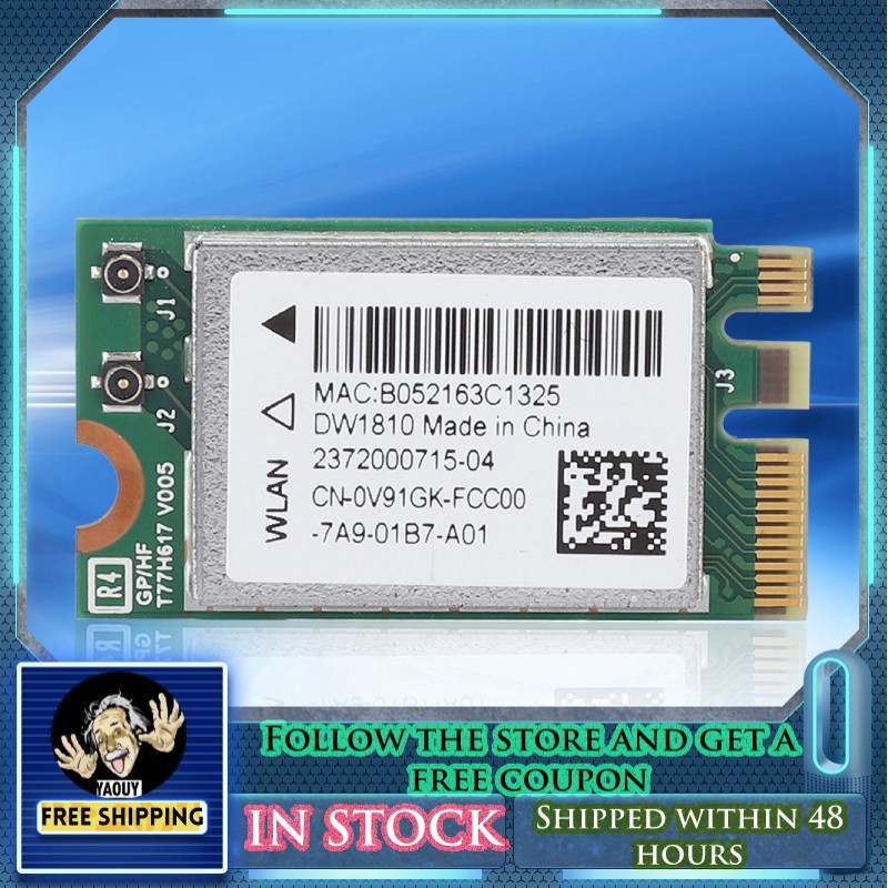 DW1810 Dual Band Wifi Network Card for ASUS/Acer/BenQ/Dell/Samsung NGFF ...