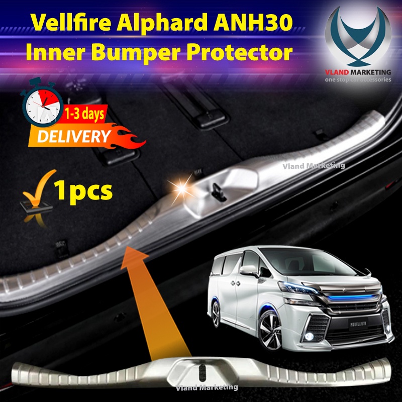 Toyota Vellfire Alphard ANH30 2015 - 2021 Inner Rear Bumper Guard Trunk ...