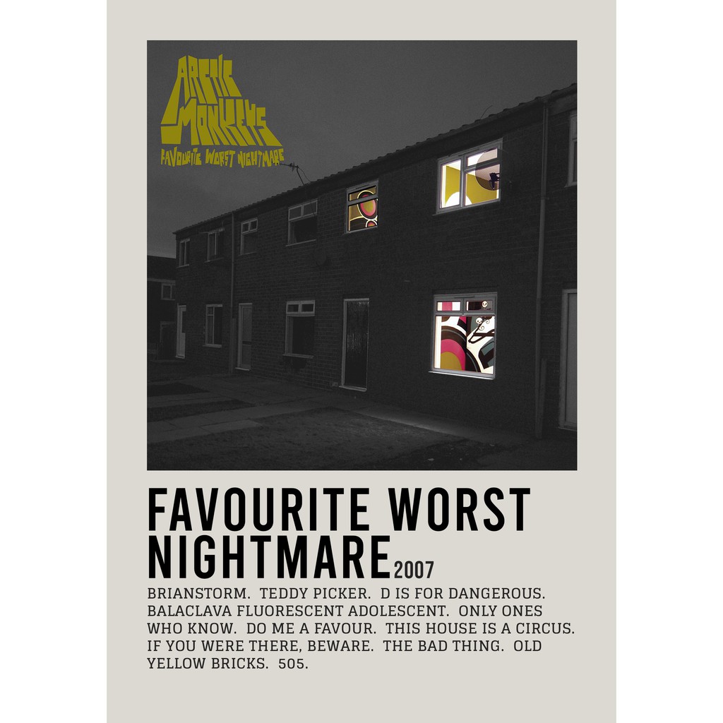 Arctic Monkeys Favourite Worst Nightmare Album Cover ALBUM REVIEW: