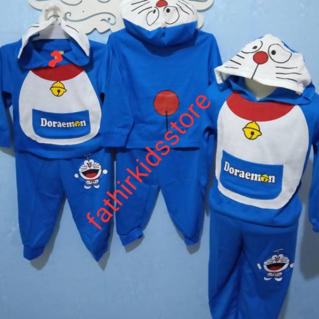DORAEMON LONG BEAN SET/BEACH PAJAMAS/SLEEPWEAR | Shopee Malaysia